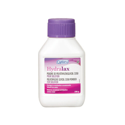 HYDRALAX POLYETHYLENE GLYCOL LAXATIVE 3350 POWDER 238G - myPharmaChoice